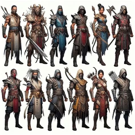 A Bunch Of Different Types Of Armor And Weapons Premium AI Generated Image