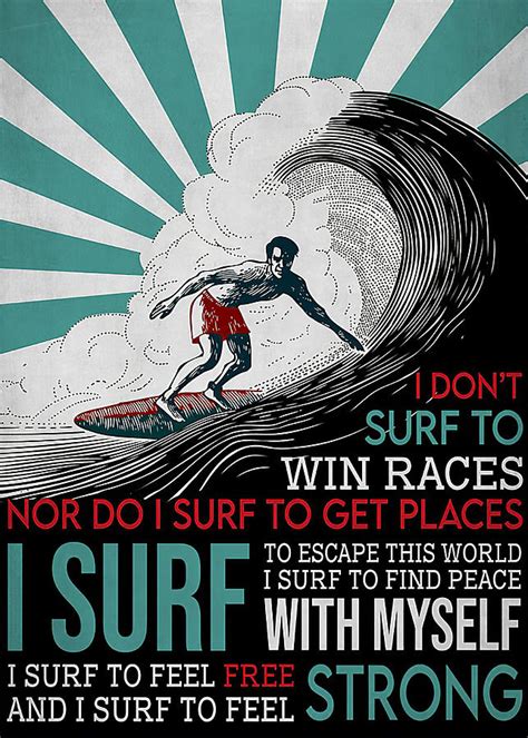 Sport I Surf Retro Digital Art By Gambrel Temple Fine Art America