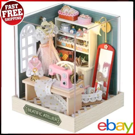 Diy Small House Kit Home Bedroom Decor Making Room Toy Mini Dollhouse