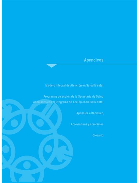 Pasm Apendices Secretaría De Salud Pdf Hospital Trastorno Mental