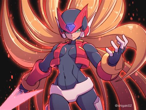 Aile And Model Ox Mega Man And More Drawn By Ishigaki Sora Roxas Danbooru