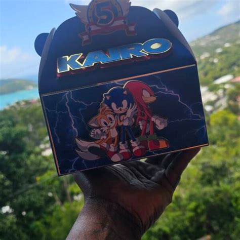 Sonic Gable Boxes Sonic The Hedgehog Sonic Party Boxes Sonic Party Favor Etsy