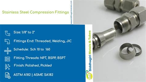 Stainless Steel Compression Fittings Chart What Is A Ferrule Fitting