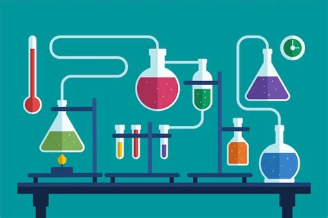 Free Vector Science Lab With Elements