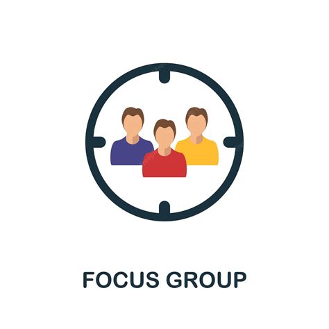 Premium Vector Focus Group Flat Icon Simple Element From Project