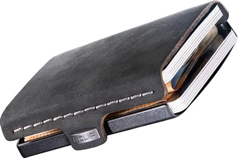 I Clip Max Portafoglio Uomo Slim Nero Porta Carte Con Portamonete E