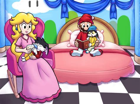 Mario And Princess Peach Doing It In The Bed