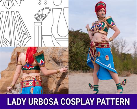 Lady Urbosa Cosplay Blueprint Legend Of Zelda Breath Of The Wild Etsy
