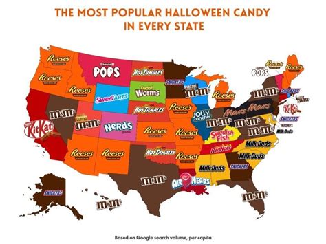 What Is The Most Popular Favorite Candy In Each State