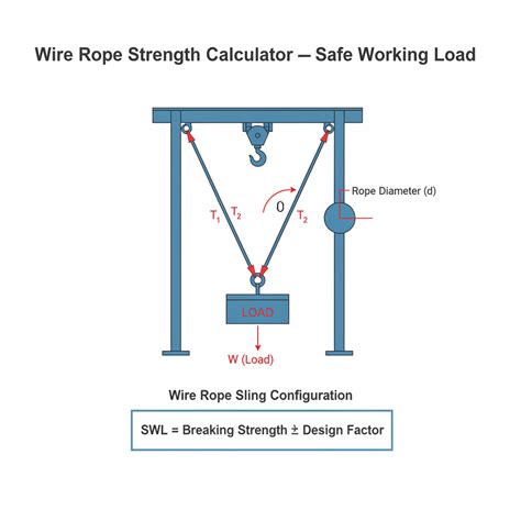 Free Wire Rope Strength Calculator — Safe Working Load Firgelli Engi