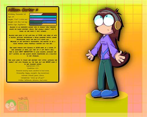 Allison Carter Reference Sheet 2023 By Mcenthusiasm On Deviantart