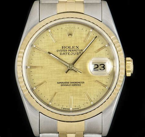 Rolex Datejust Gents Stainless Steel And 18k Yellow Gold Watch