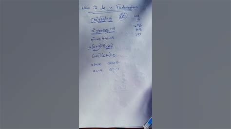 How To Do A Factorisation Part 1 Factorization Factorisationofpolynomials Youtube