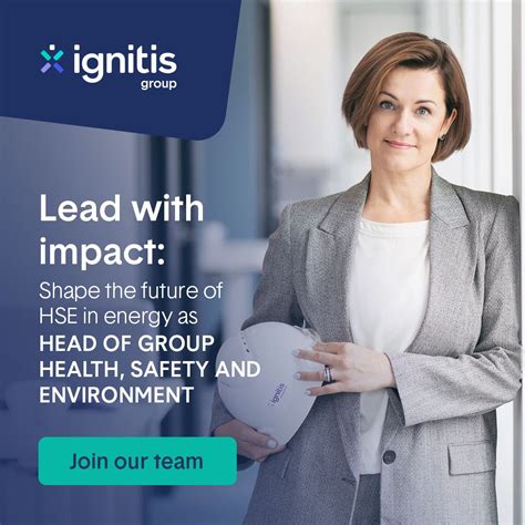 Ignitis Group Hiring Head Of Group Health Safety And Environment Fmd With Relocation To