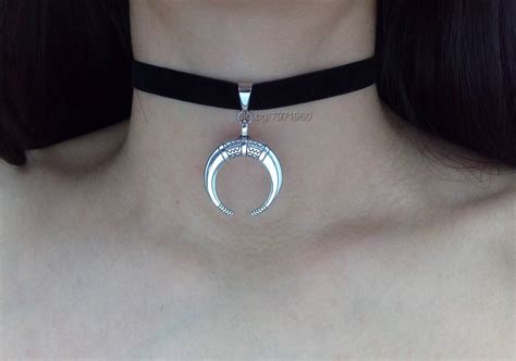 Чокър с луна Дамско бижу Друг метал | Бижута | Монтана Колие по врата ...