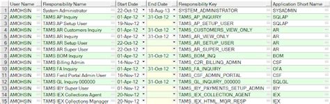 Pramods Oracle Apps Query To Find All Responsibilities Of A User