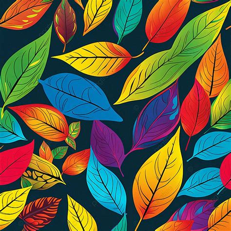 Vector Color Leaf Background Vector Color Leaf Background Image And