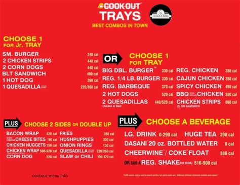 Cookout Menu With Prices 2024 Up To Date