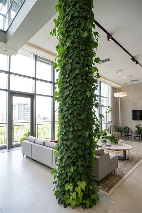 Plant Pillars For Interior Home Decorations