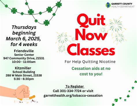 Upcoming Free Classes Quit Now Classes Scheduled For March 2025