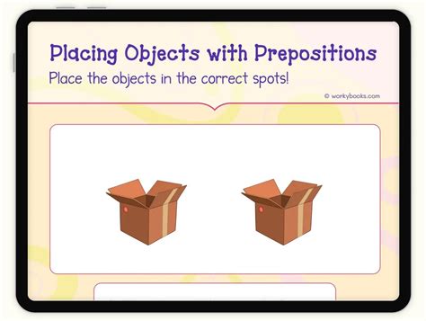 Placing Objects With Prepositions Worksheet Lk1elk1