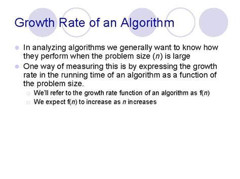 algorithm analysis objectives l determine the running time