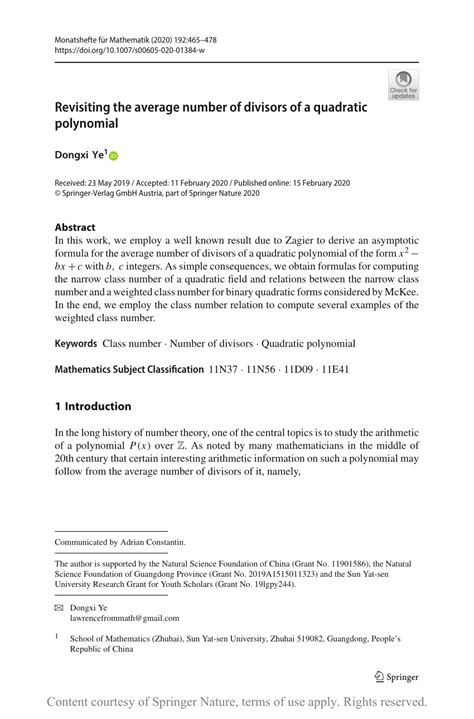 revisiting the average number of divisors of a quadratic polynomial