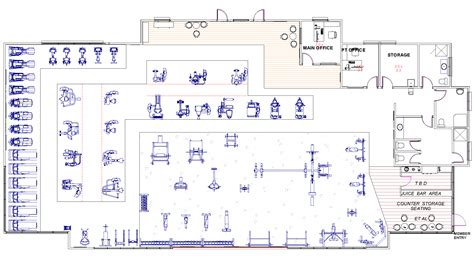 Gymnasium Floor Plans Design