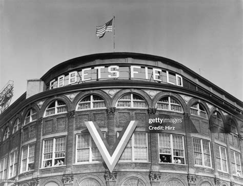View Of The Curved Exterior Rotunda At The Entrance To Ebbets Field