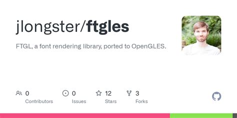 Github Jlongsterftgles Ftgl A Font Rendering Library Ported To