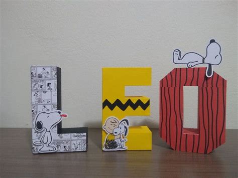 Letra 3d Snoopy Elo7 Produtos Especiais Em 2025 Snoopy Festa