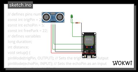 Ultrasonico Wokwi Esp32 Stm32 Arduino Simulator