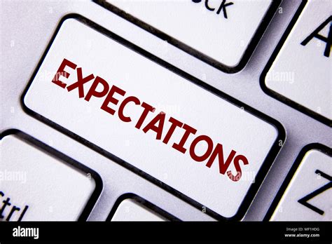 Word Writing Text Expectations Business Concept For Huge Sales In Equity Market Assumptions By