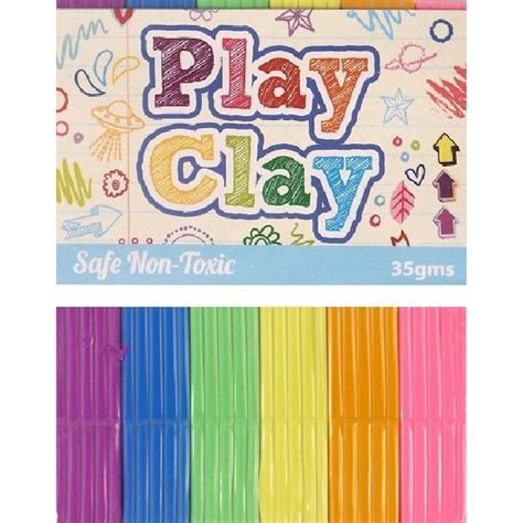 Play Clay Assorted Colours 35g Pack