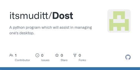 github itsmuditt dost a python program which will assist in managing