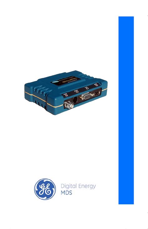 Ge Mds Mds Transnet Operating Manual