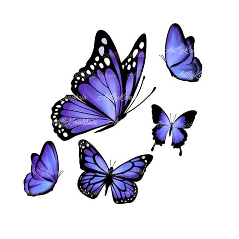 Butterfly Png Butterflies Clipart Digital Download Etsy