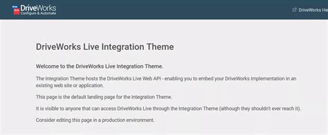 Driveworks Live Integration Theme Setup Goengineer
