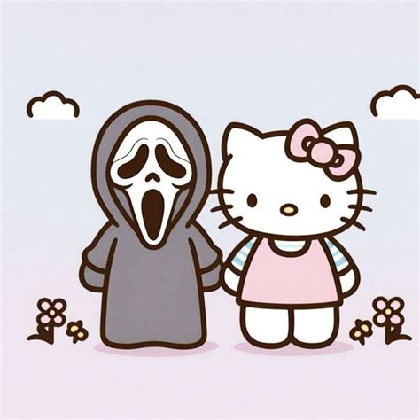 Scream Y Hello Kitty Hello Kitty Wallpaper Hello Kitty Drawing Kitty Drawing