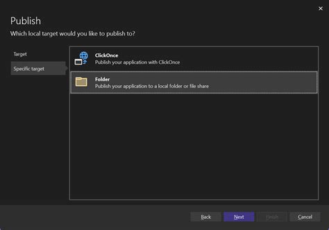 how to publish a application as a standalone executable file