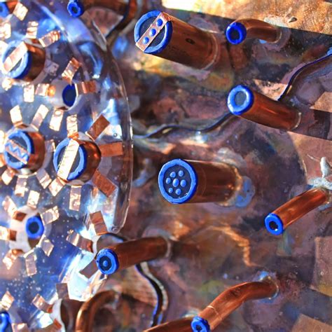 Here Is A New Sculpture Trace Copper And Light 55 X 41 X 13 Cm