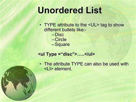 Introduction To Html Ppt