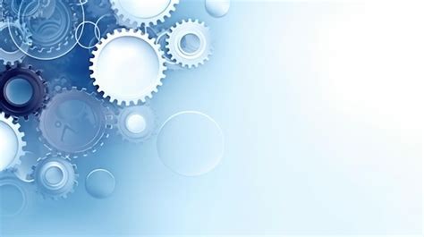 Premium Ai Image Gear And Cog Background With Copy Space