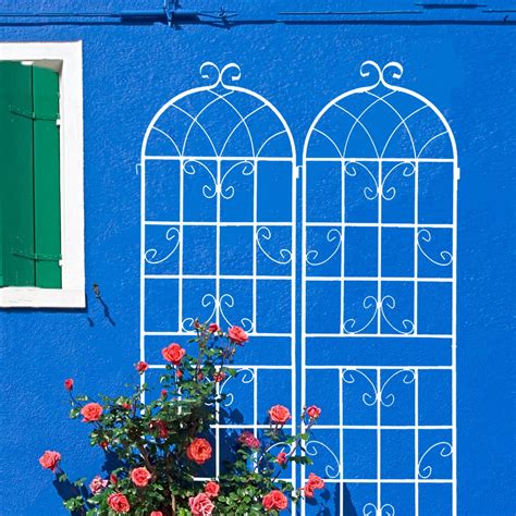 4 Pack Metal Garden Trellis 71 X 197 Rustproof Trellis For Climbing