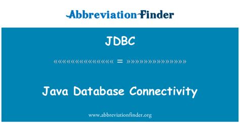 Significado De Jdbc Java Database Connectivity Java Database