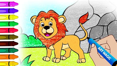 Lion Drawing Color