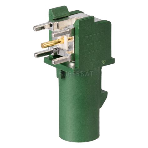 Fakra Code E Plug Male Right Angle Pcb Mount Connector