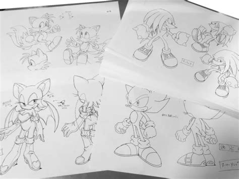 Sonic X Animation Production Character Settei Model Sheets Sonic The Hedgehog £94 69 Picclick Uk