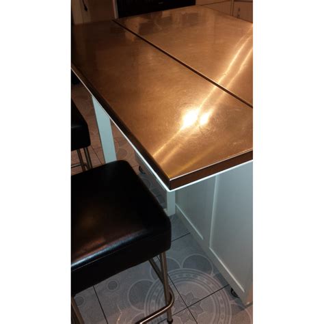 Kitchen Island Stainless Steel Top Breakfast Bar At Dorothy Holcomb Blog