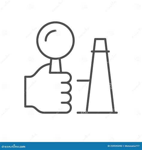 Inspection Line Vector Icons And Signs Audit Review Examine Assess Assay Check Test Scan